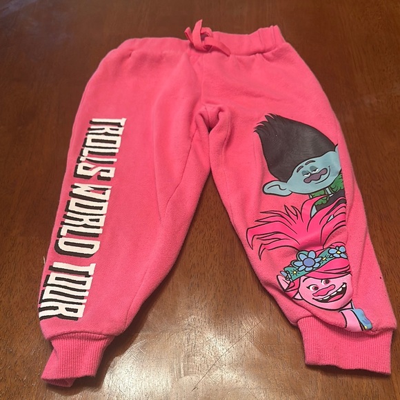 Trolls | Bottoms | Trolls World Tour Kids Pink Sweatpants | Poshmark